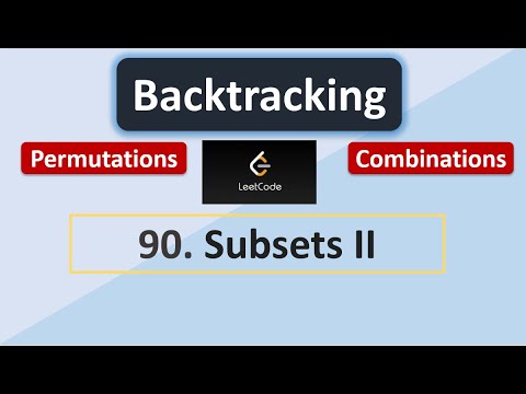 Leetcode 90 Subsets Ii Youtube