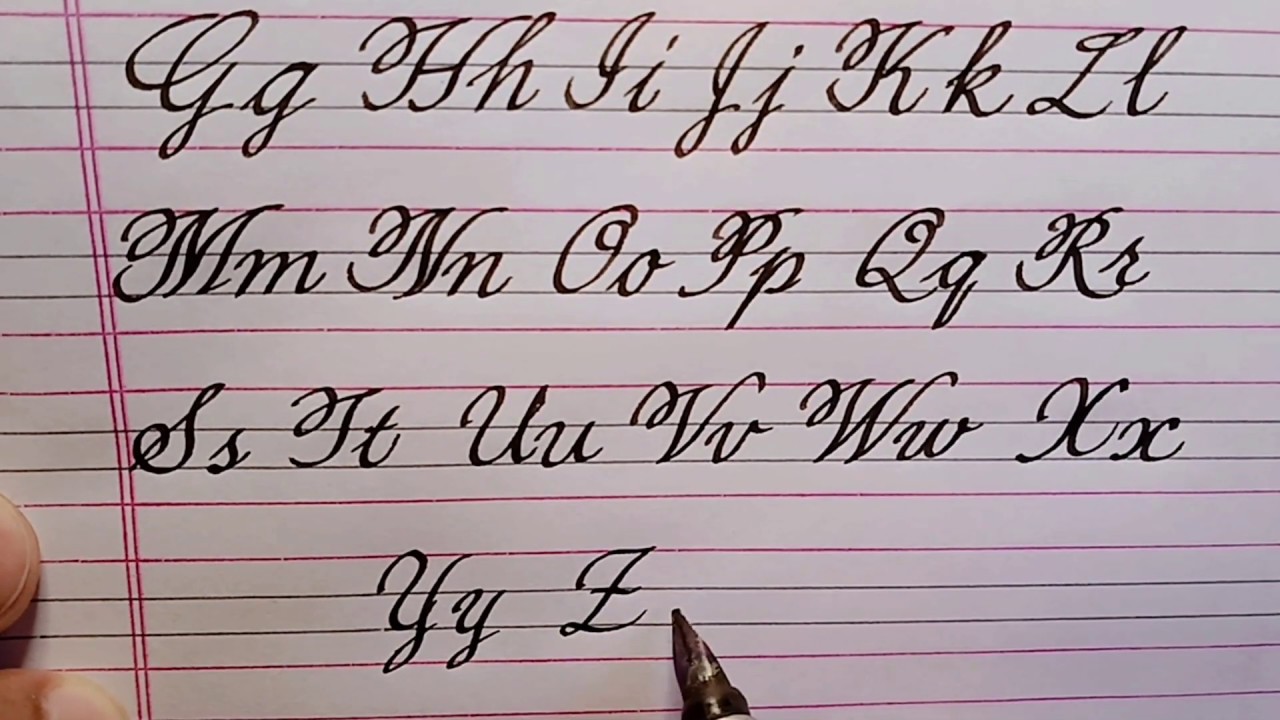 Handwriting Capital Letters