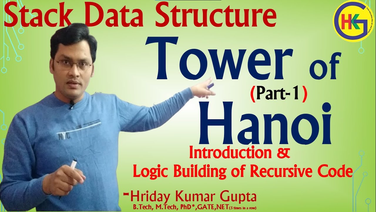 Tower Of Hanoi Part 1 3 Introduction And Recursive Code Logic