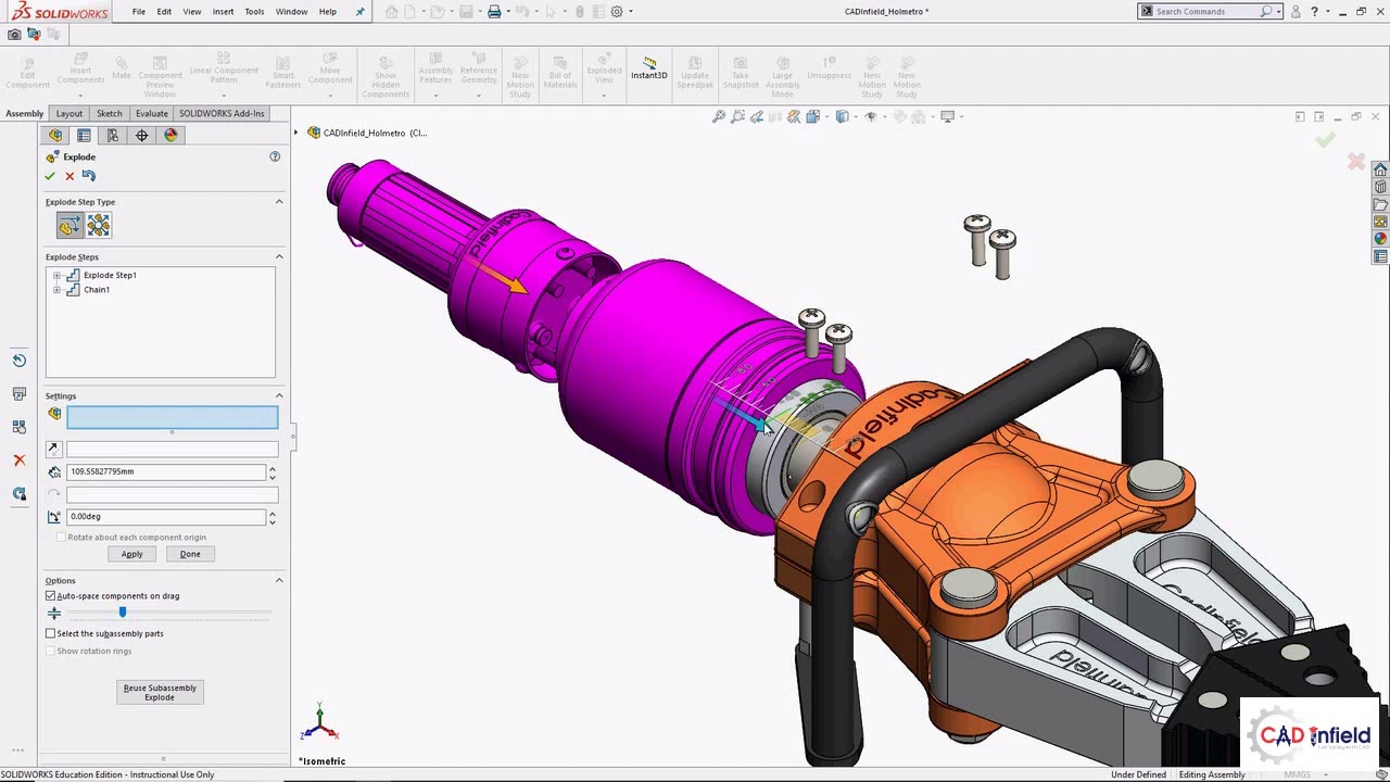 Solidworks Exploded View Youtube