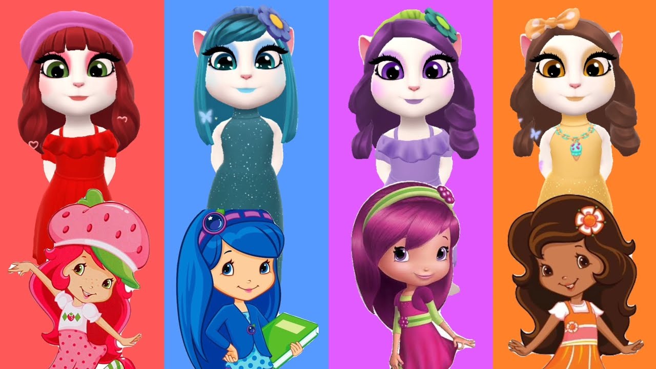 My Talking Angela 2 Strawberry Shortcake Strawberry Blueberry