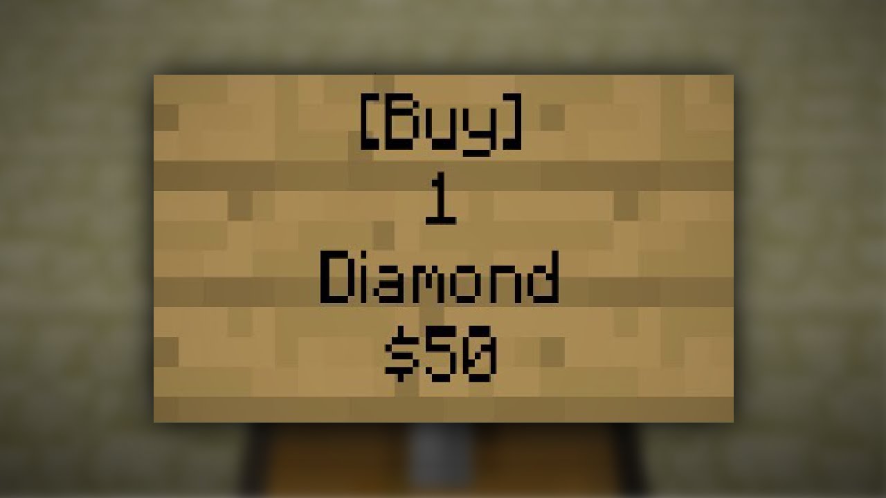 Minecraft Signshop Plugin Tutorial Youtube