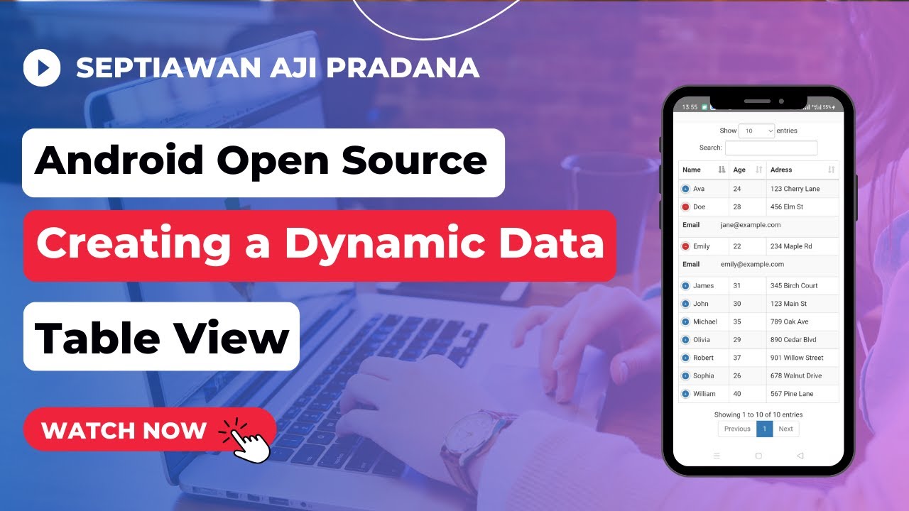 Android Open Source Creating A Dynamic Data Table View Youtube