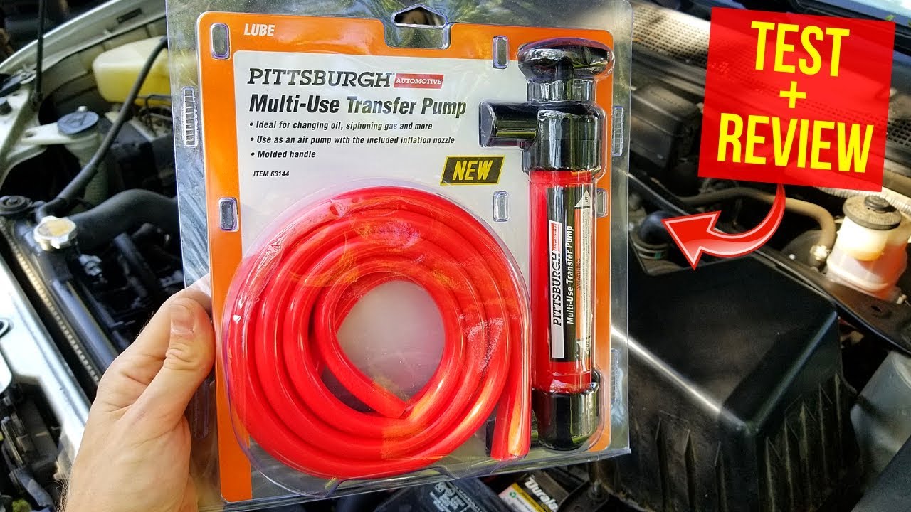 Harbor Freight Multi Use Automotive Transfer Pump Test Review Jonny