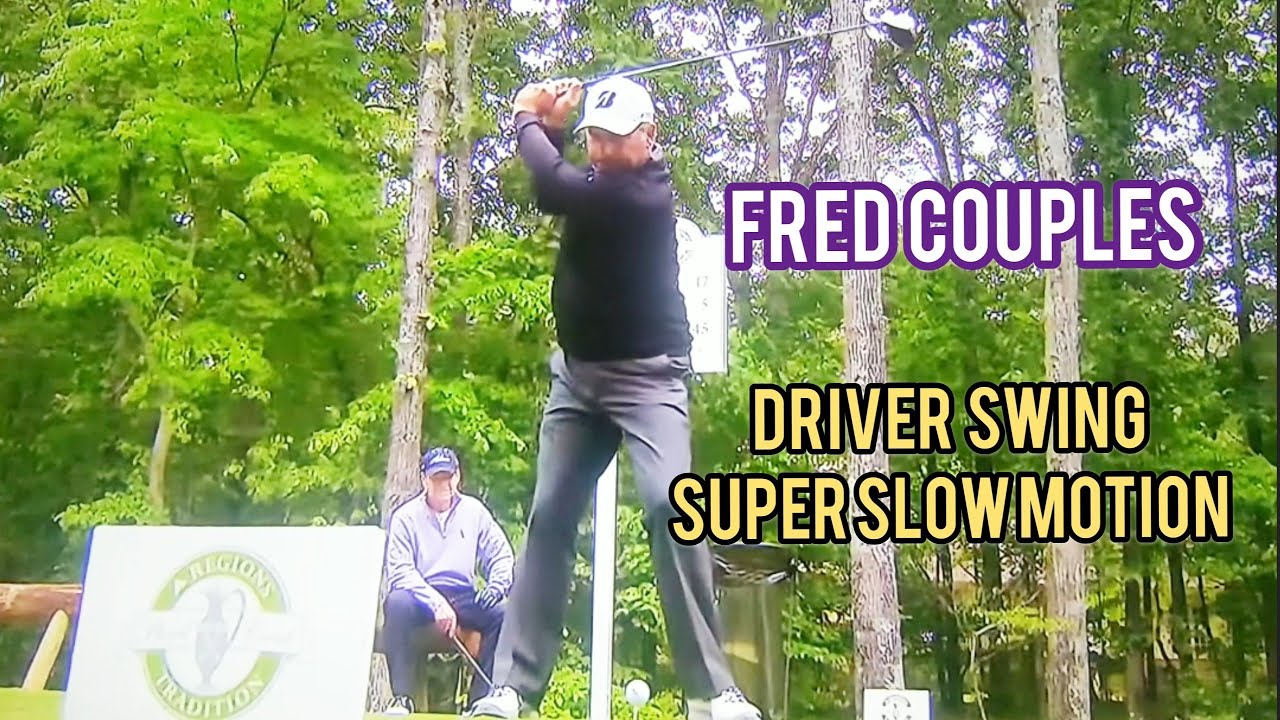 Fred Couples Driver Swing In Super Slow Motion Face On Youtube