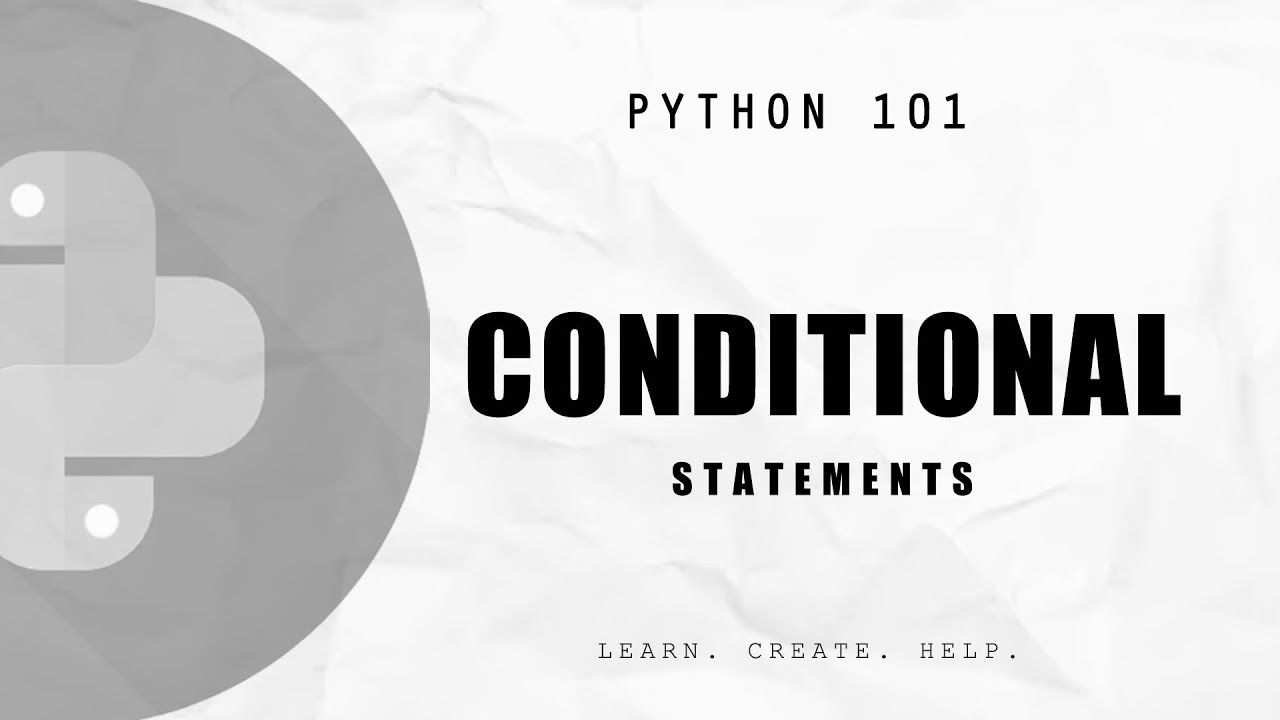 Conditions In Python Youtube