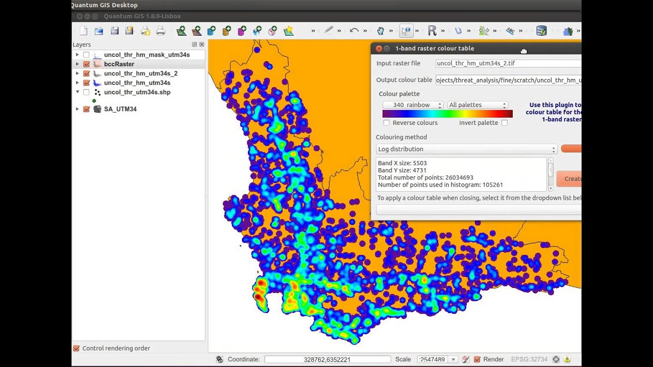 Qgis Heatmap Tutorial Youtube