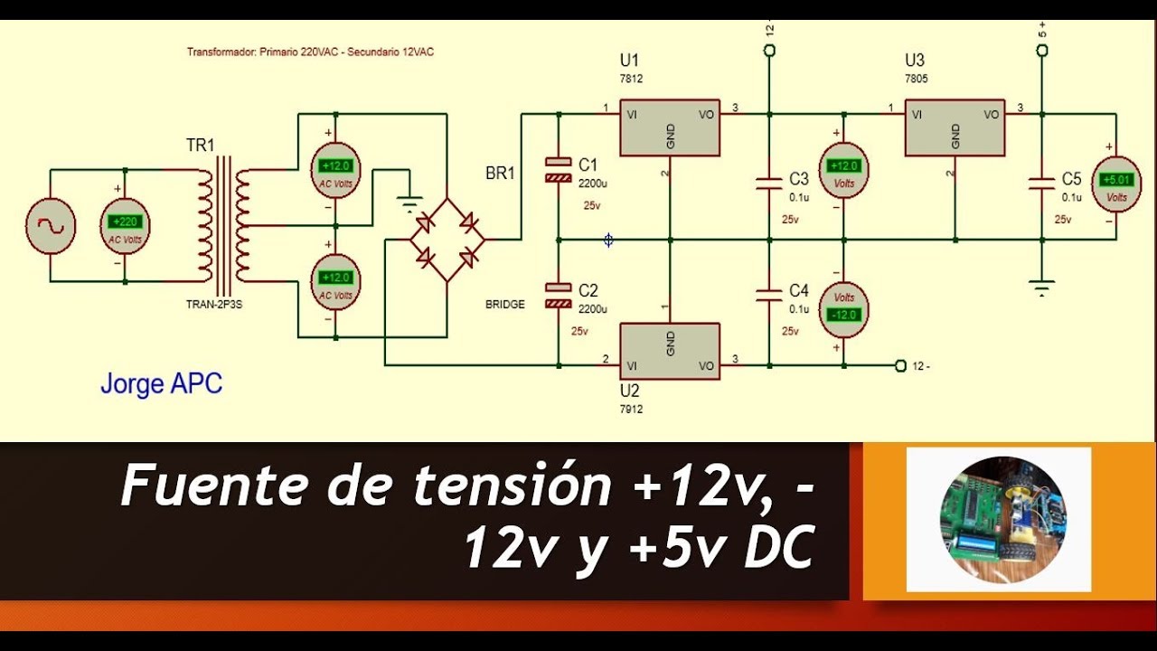 Cómo Diseñar Una Fuente Lineal De Alimentación 12v 12v Y 5v Dc