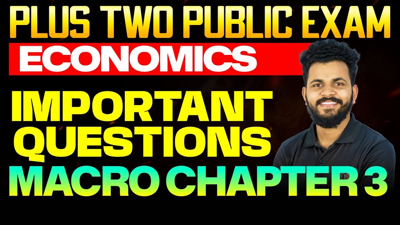 Plus Two Economics Macro Chapter 3 Eduport Youtube
