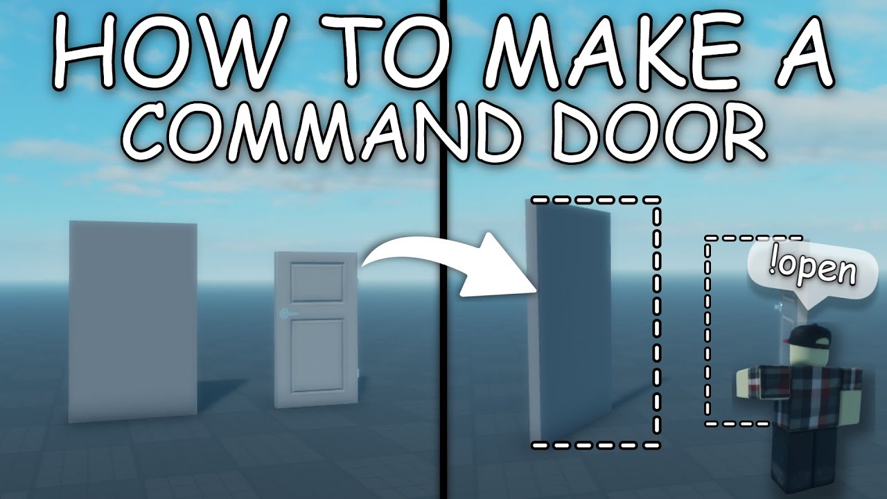 How To Make A Command Door Roblox Studio Tutorial Youtube