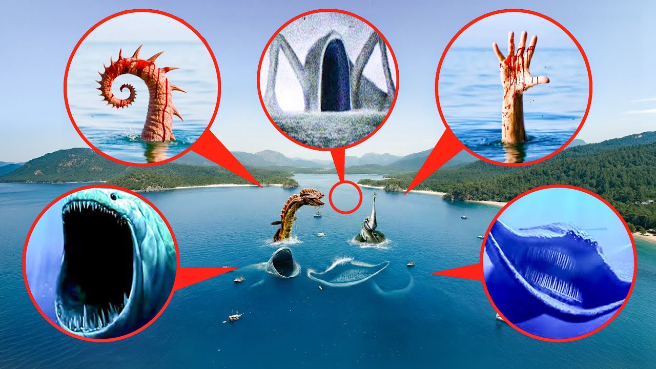 Drone Catches All Sea Monsters In Real Life Sea Monster Movie