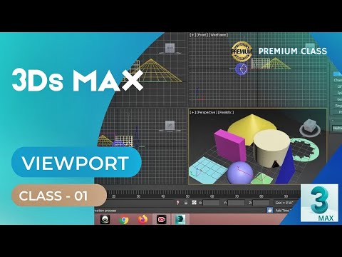 3ds Max Tutorial Viewport Learn 3ds Max Class 01 Chitrabi