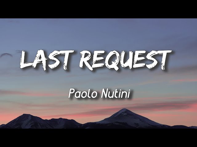 Last Request Editor In Chief One Last Request The Athenaeum
