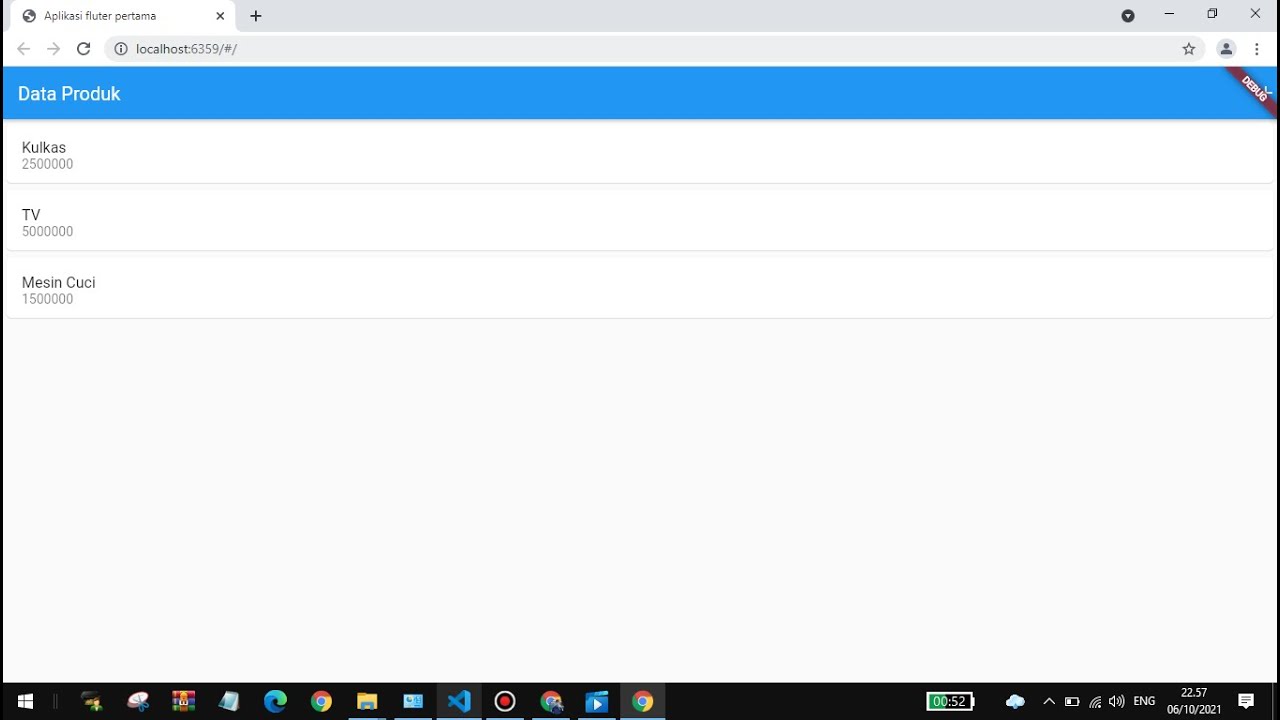 Mobile Programming Tugas Pertemuan 4 Youtube