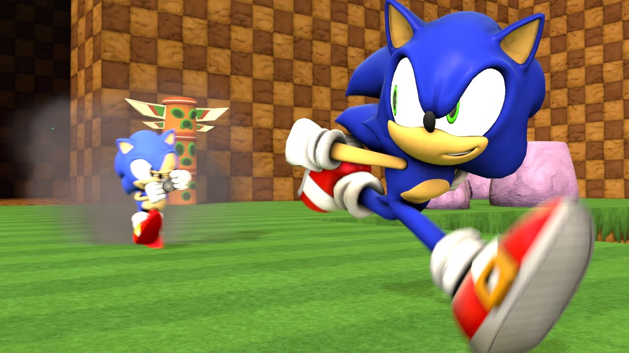 Sfm Double Dash Through Green Hill Zone Youtube
