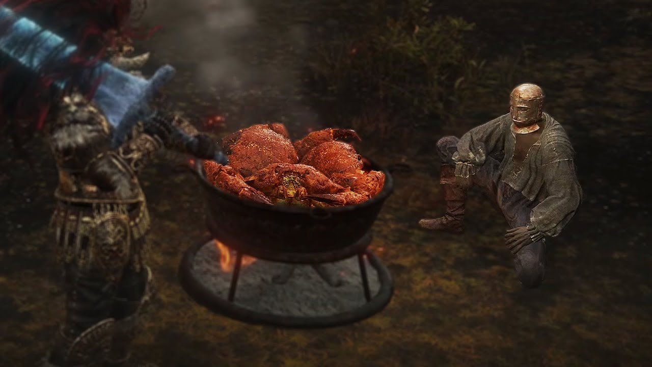 Guy Cooking Lobster Elden Ring At Zane Humphrey Blog