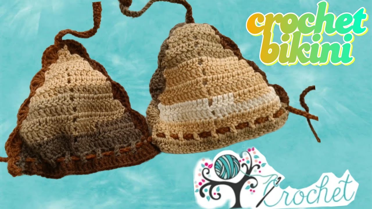 Easy Crochet Triangle Bikini Top Tutorial Youtube