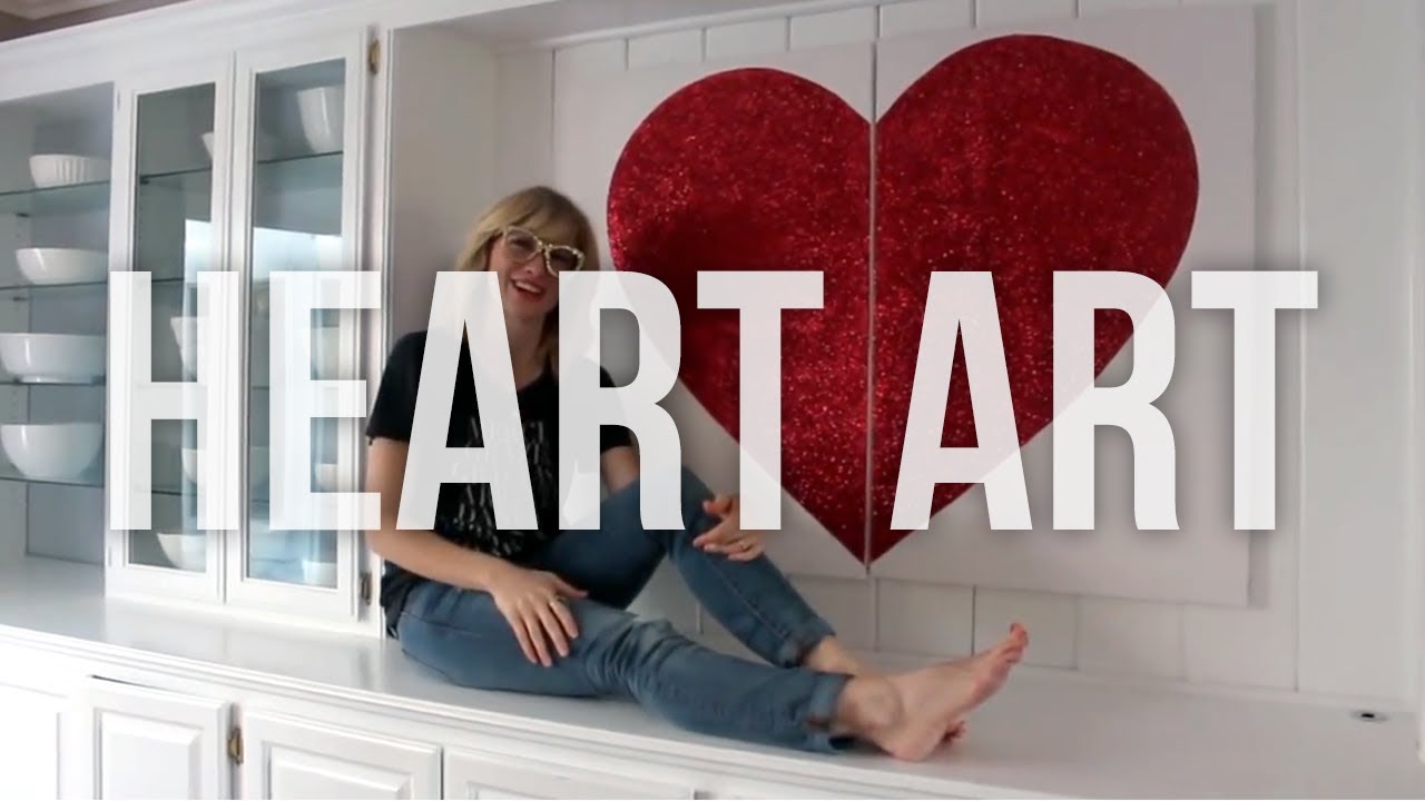 Glitter Heart Art Tutorial Youtube