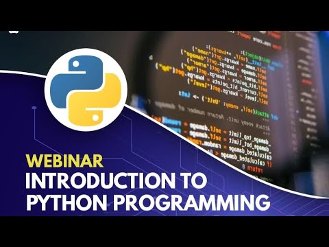 Webinar Introduction To Python Programming Youtube