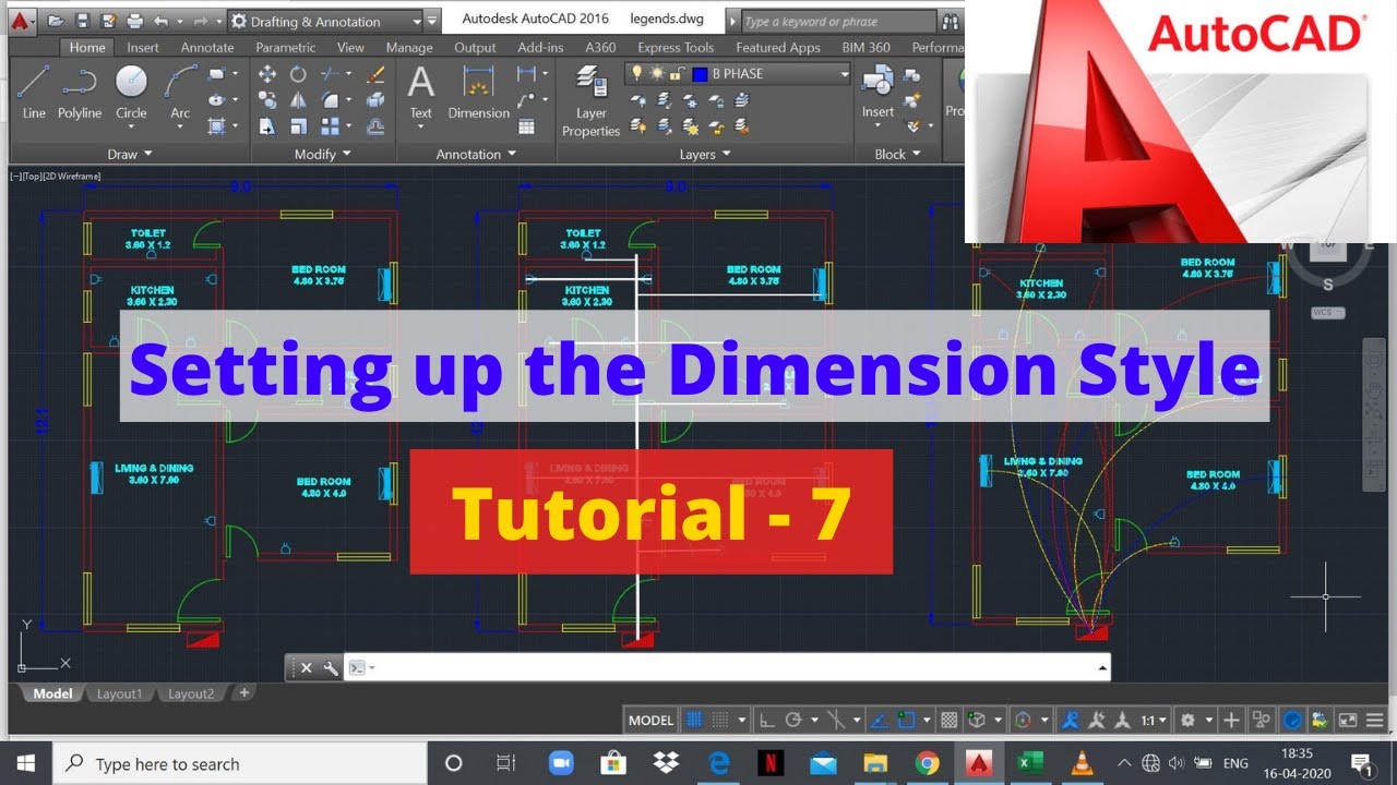 Setting Up Dimension Style In Autocad Dimension Style Manager Command