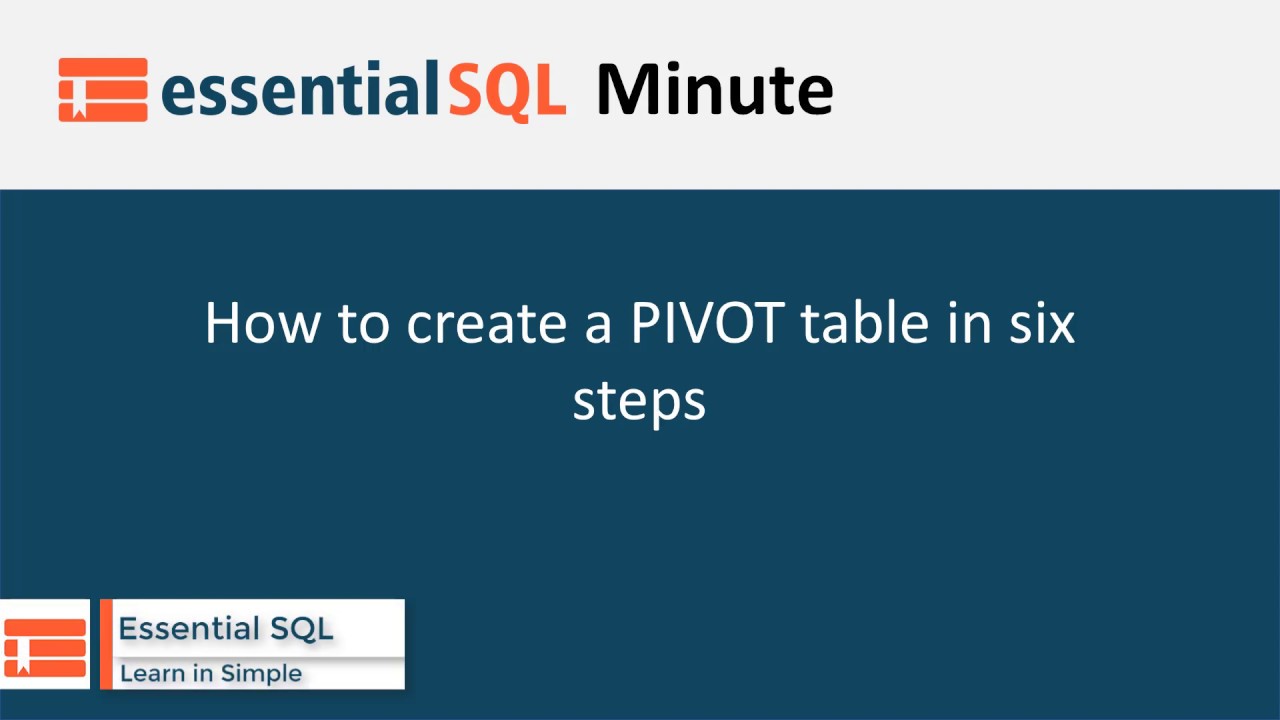 Essential Sql Youtube