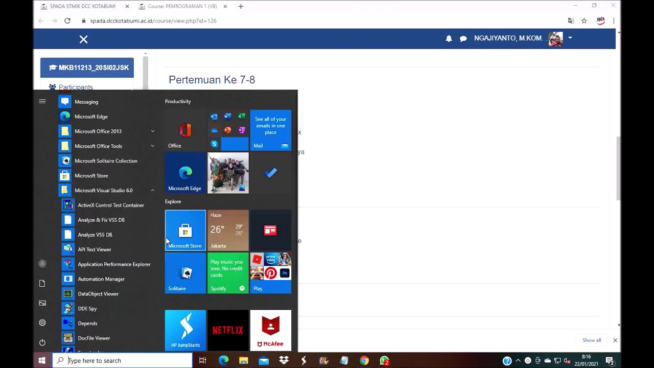 Tutorial Visual Basic Youtube