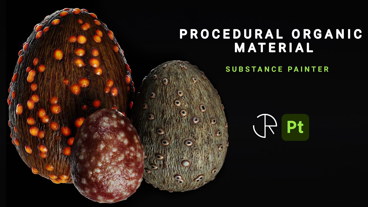 How Make A Procedural Organic Material In Substance Painter Youtube