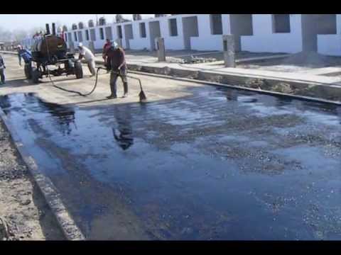 Proyecto Palmeras Riego De Liga Asfaltica Youtube