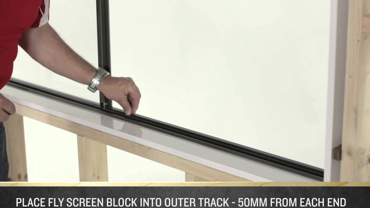 How To Install A Fly Screen On An A L Sliding Window Youtube