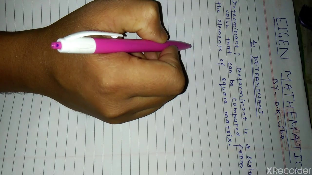 Determinant Youtube