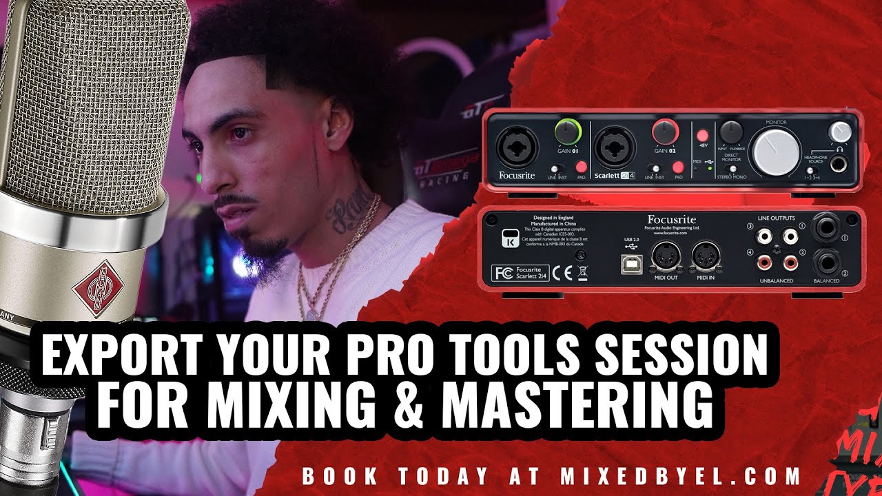 How To Export Pro Tools Sessions For Mixing And Mastering Youtube