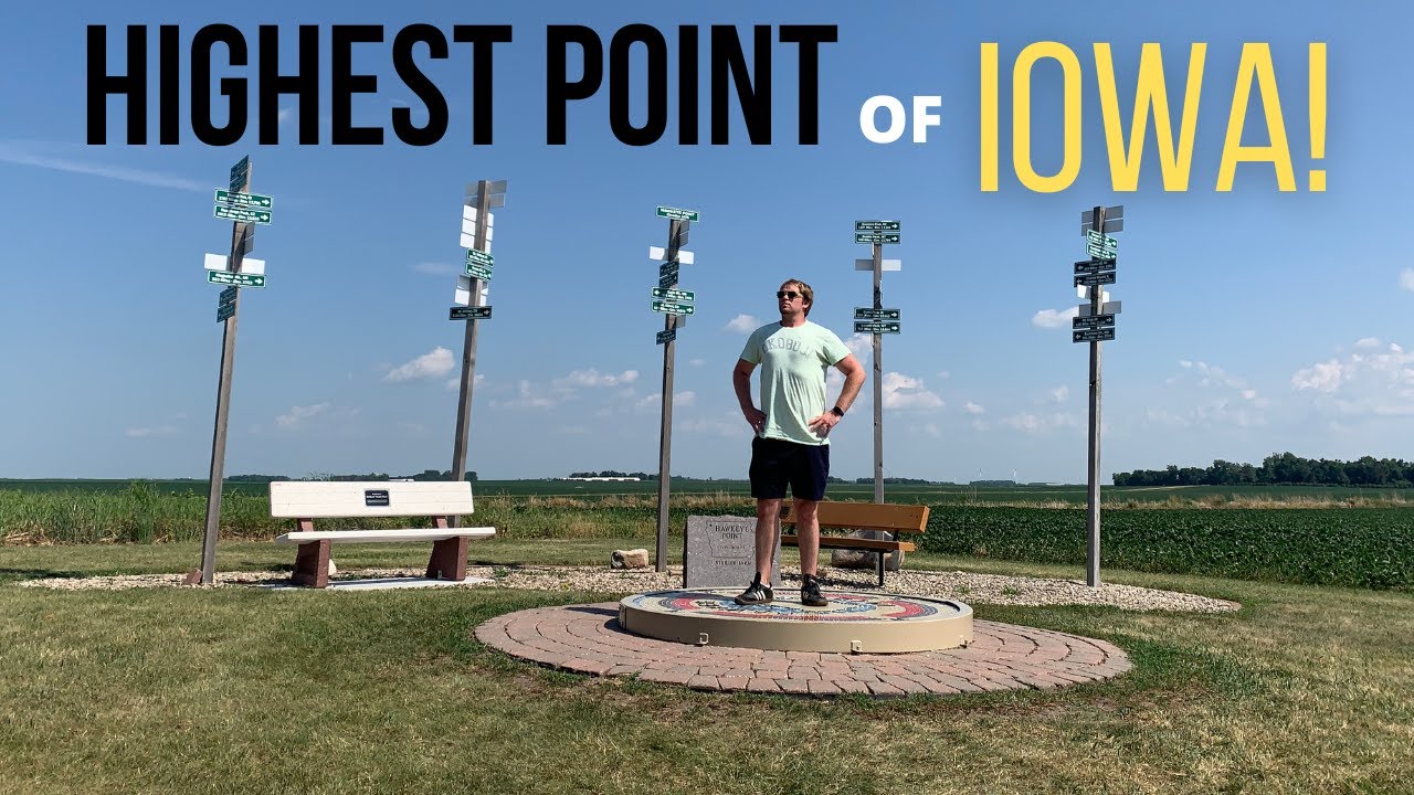 Hawkeye Point Highest Point Of Iowa Youtube