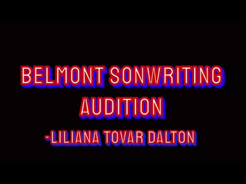 Belmont Songwriting Application Fall Of 2024 Accepted Youtube