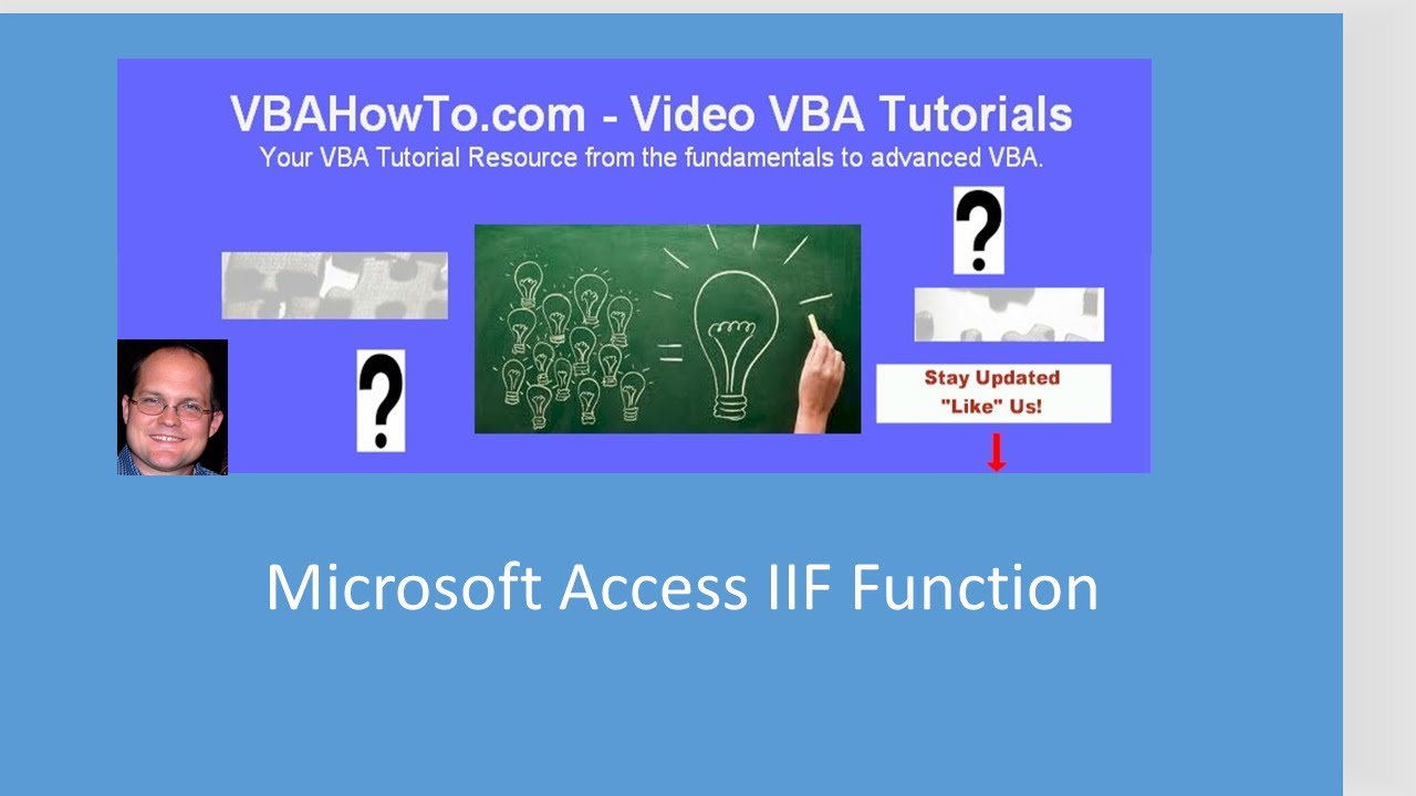 Microsoft Access Iif Function Youtube