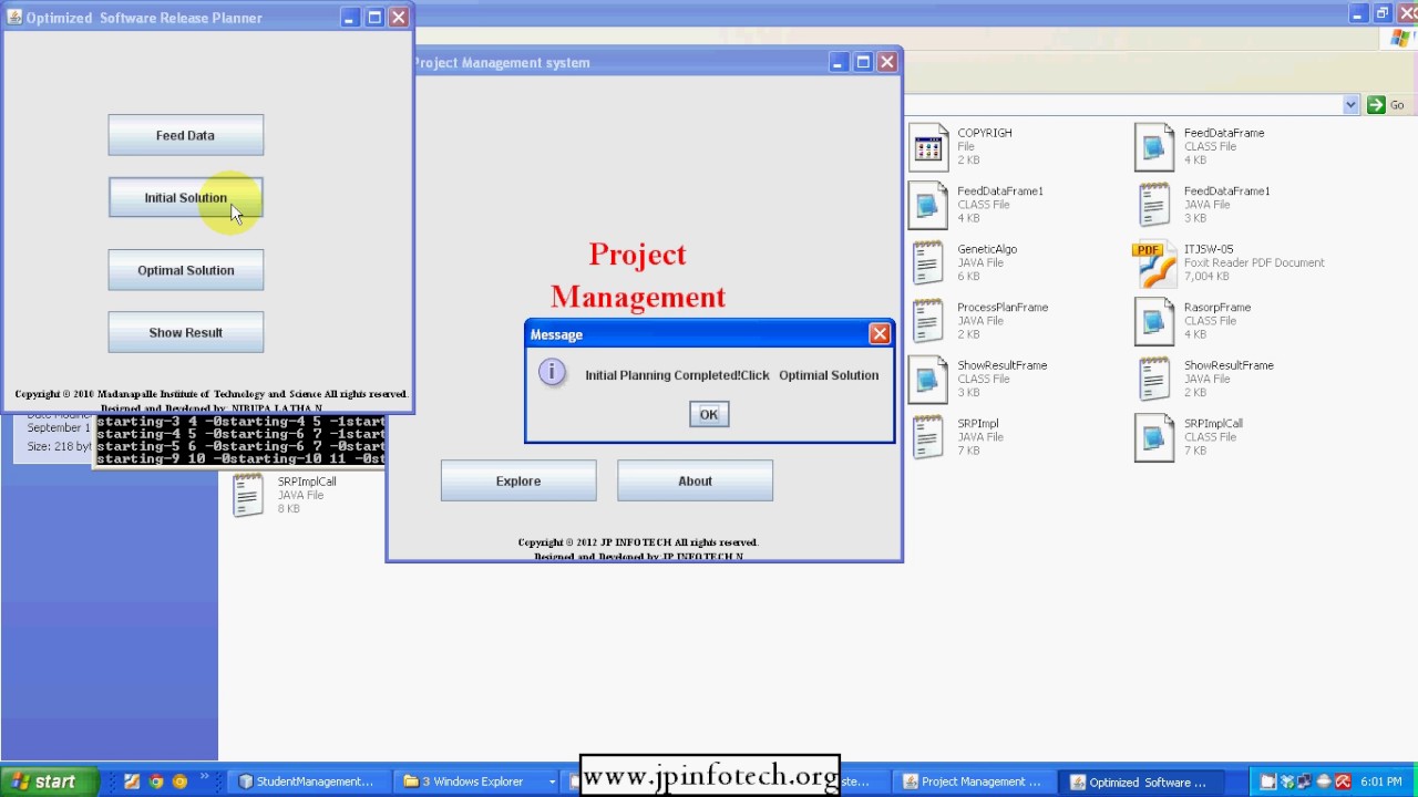 Project Management System In Java Youtube