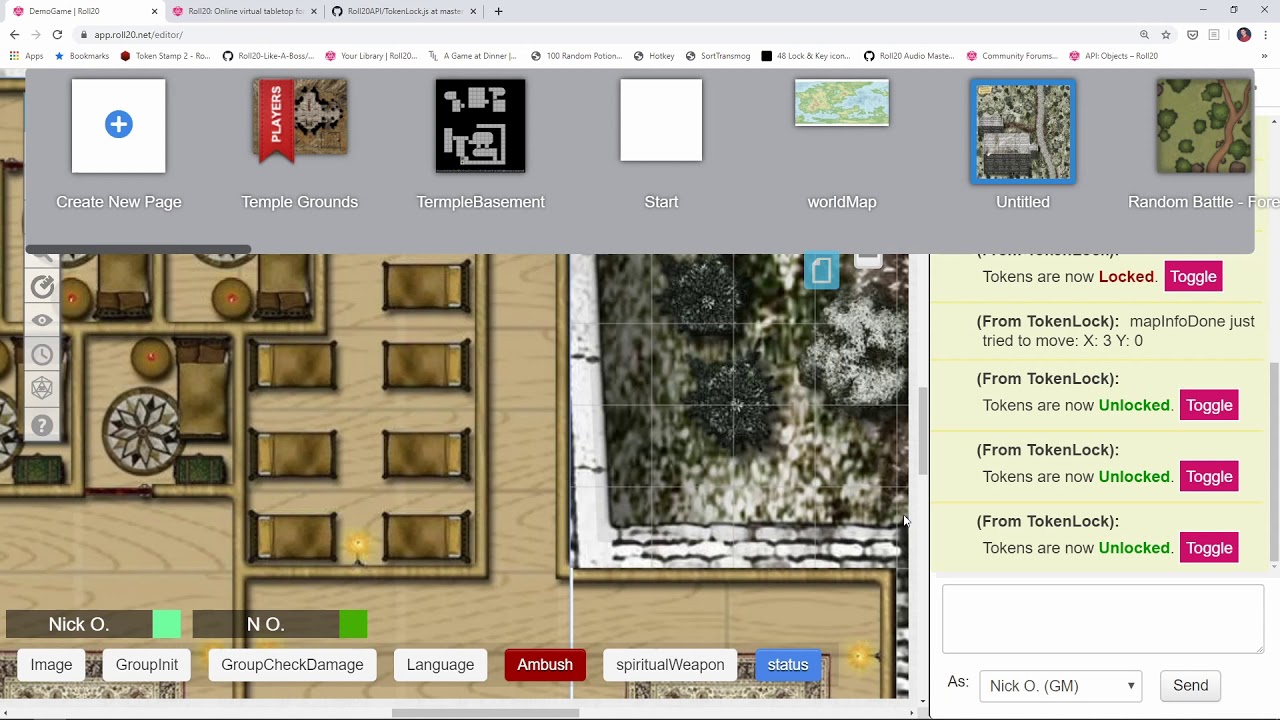 Automatically Running Api Commands A Roll20 Api Scripting Tutorial