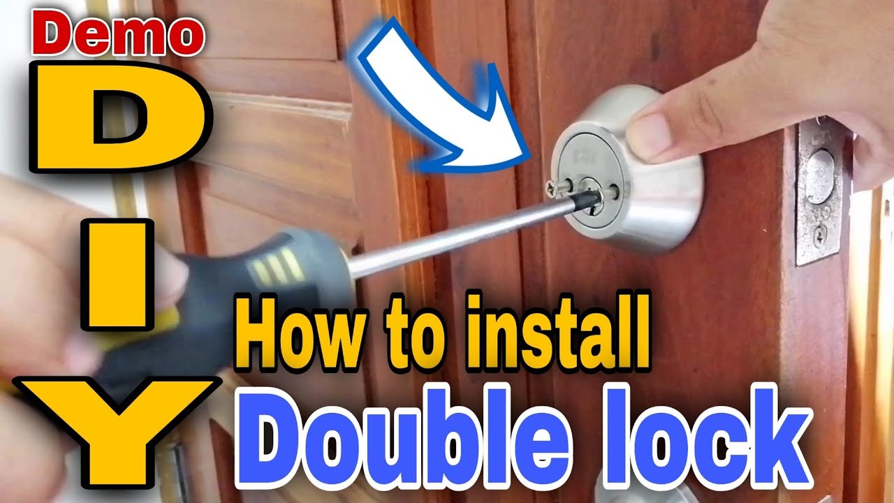 Paano Mag Install Ng Double Lock Diy How To Install Double Lock