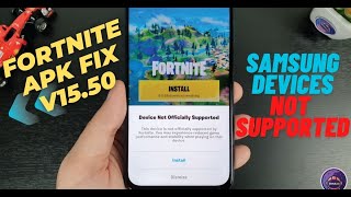 Download Fortnite Apk V15 50 Fix Device Not Supported For Samsung ...