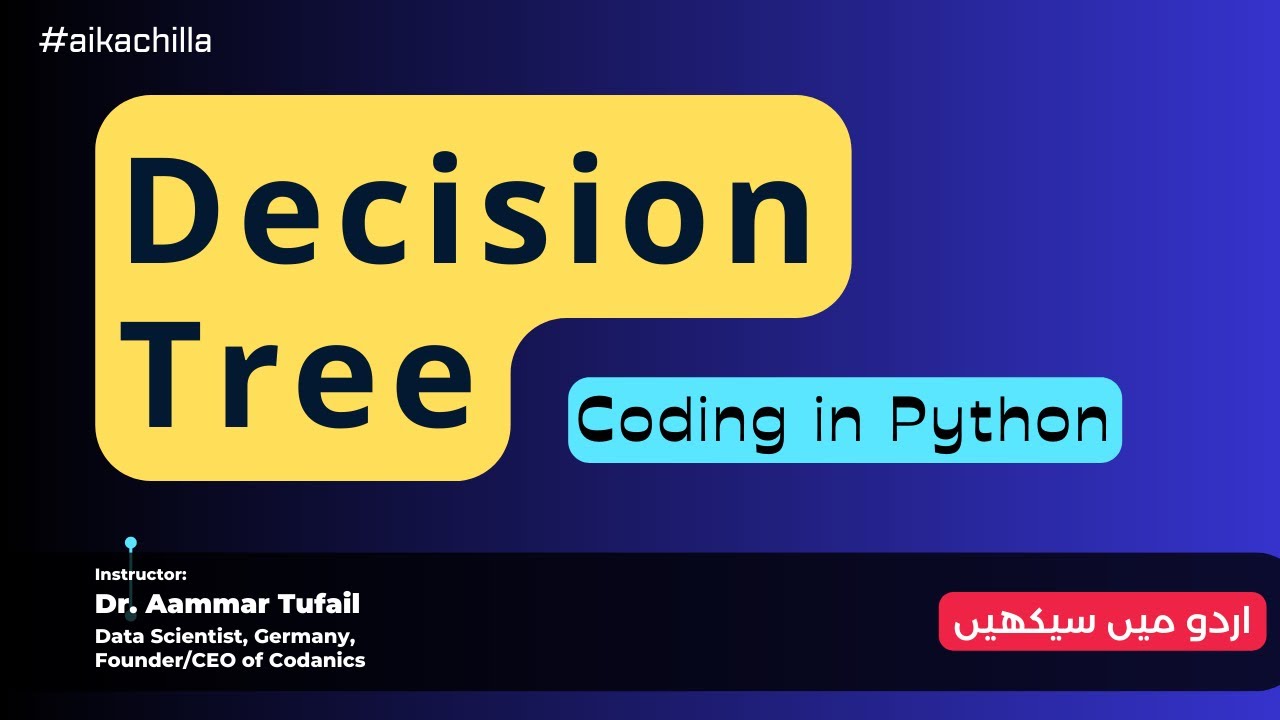 Decision Tree In Python And Scikit Learn Youtube