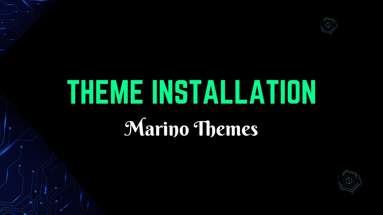 Theme Installation Youtube