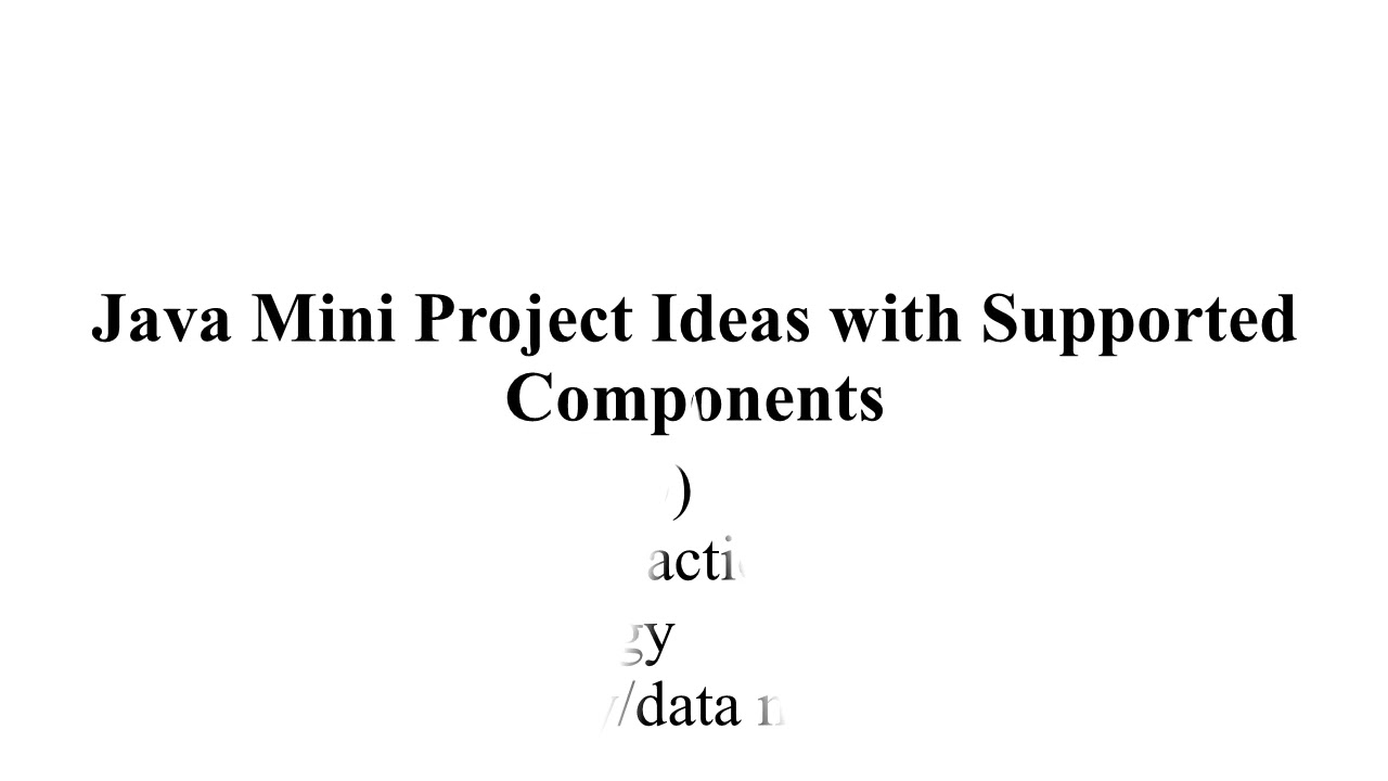 Simple Java Mini Projects For Students With Source Code Hontd