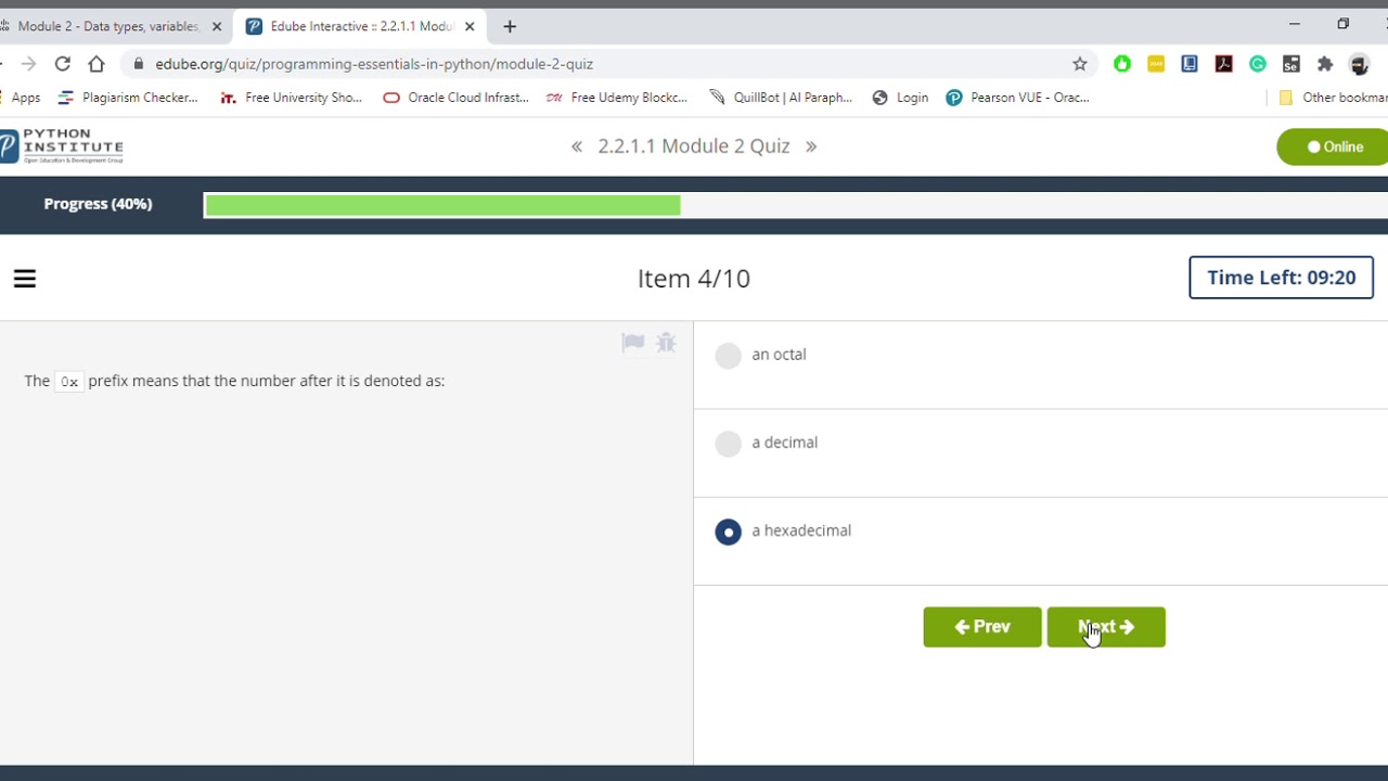 Module 2 Quiz Solutions Pcap Programming Essentials In Python