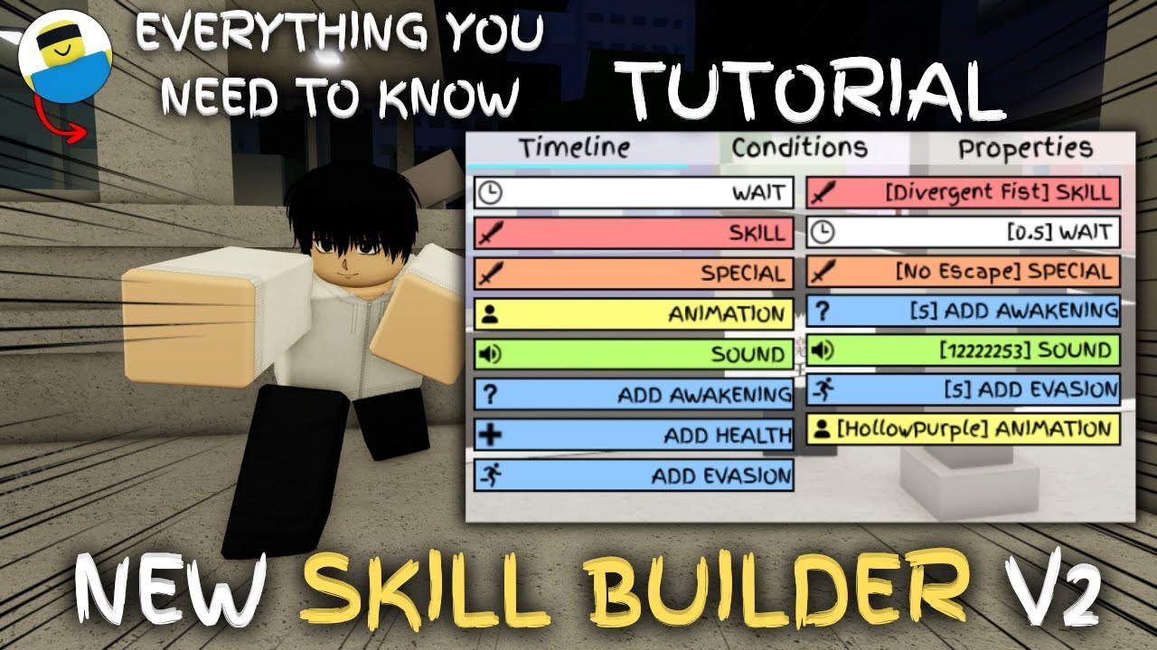 Skill Builder V2 Tutorial In Jujutsu Shenanigans Roblox Jujutsu
