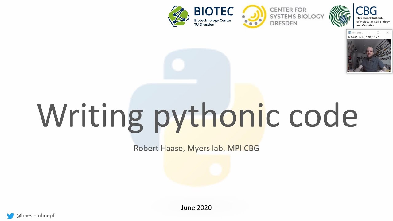 11c Writing Pythonic Code Highres Youtube