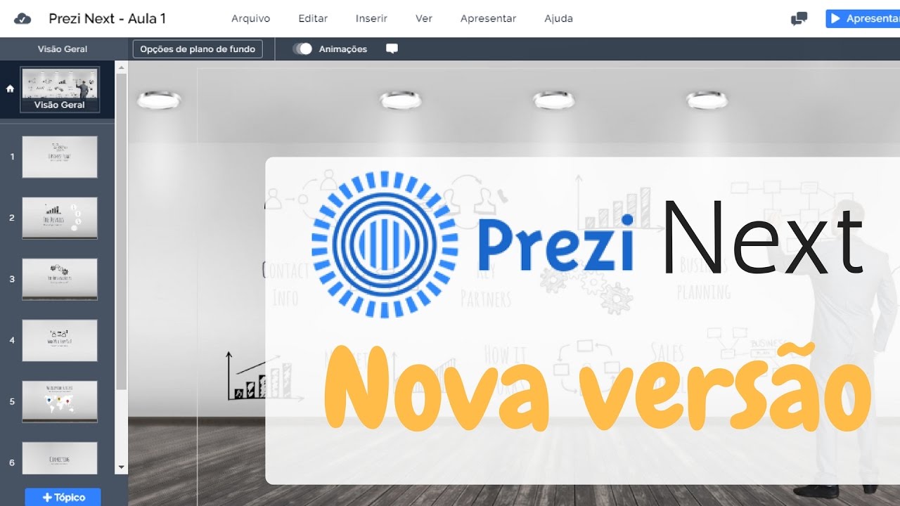 Como Se Inscrever No Prezi Next Nova Versão Do Prezi 2017 Youtube