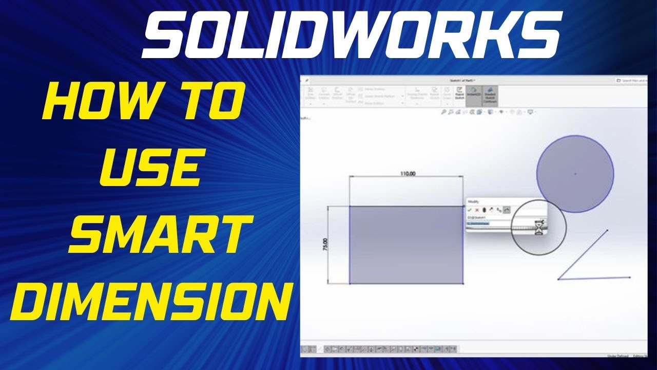 How To Use Smart Dimension Tool In Solidworks Solidworks Beginner S
