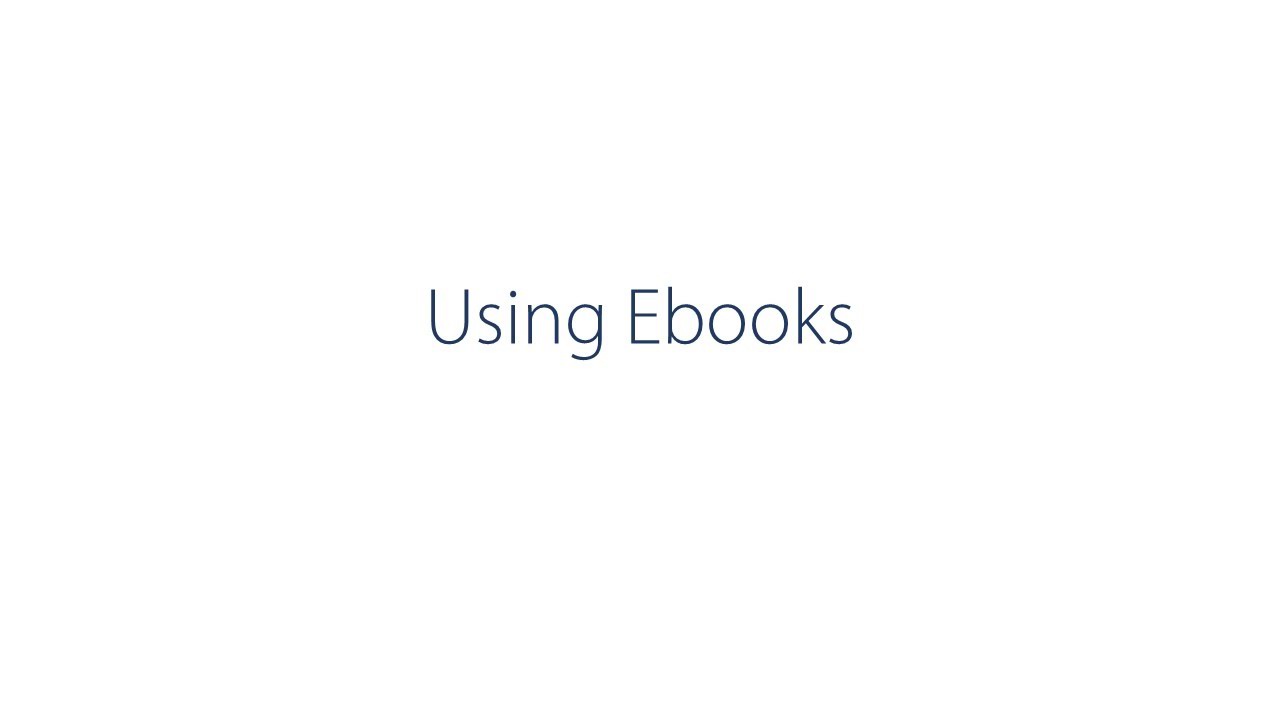 Ebooks Youtube