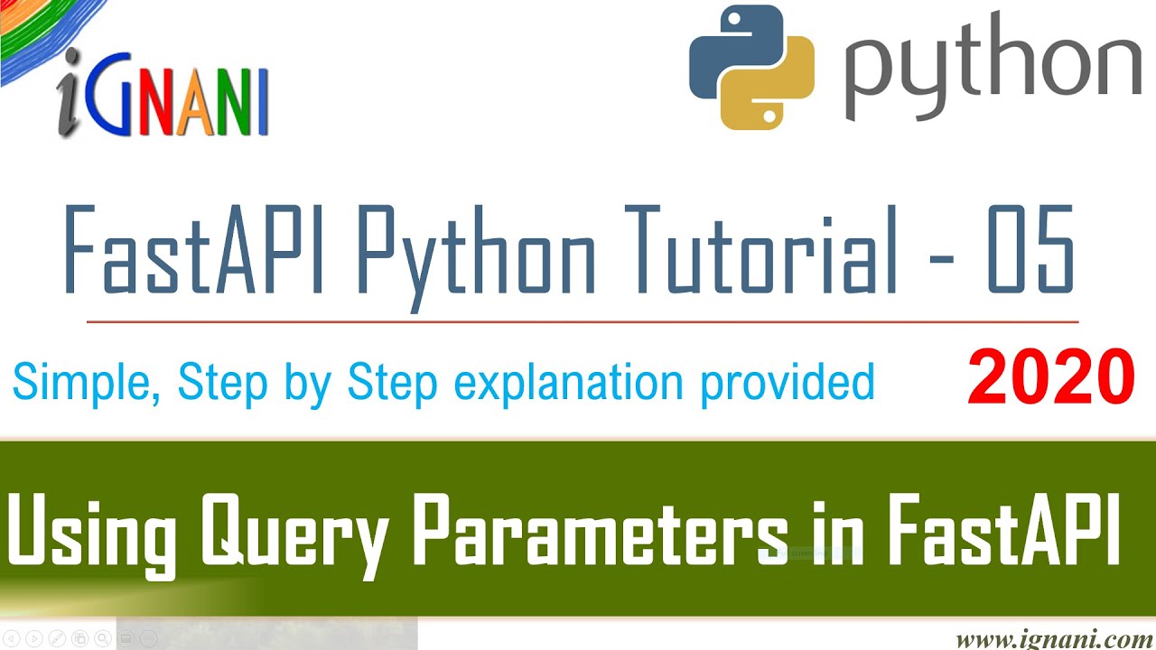 Learning Query Parameters In Fastapi Fastapi Python Tutorial 05