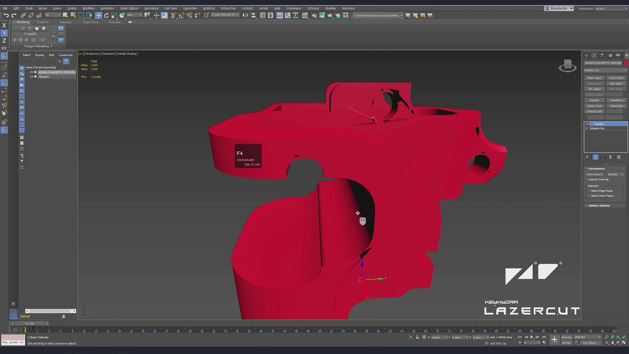 Lazercut Insetsg Modifier Overview Youtube