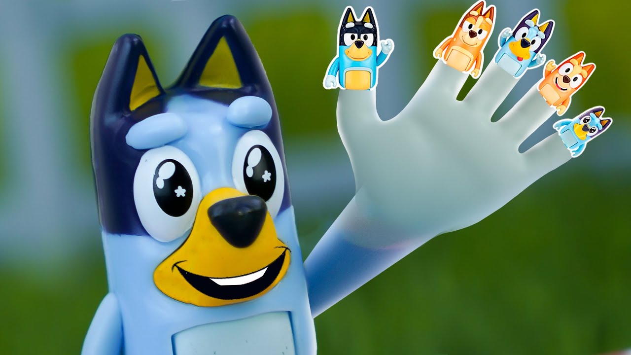 Finger Family Song Bluey Kids Songs Nursery Rhymes Pretend Play